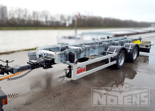 Container aanhangwagen - A&C Noyens NV │Aanhangwagens & Carrosseriebouw
